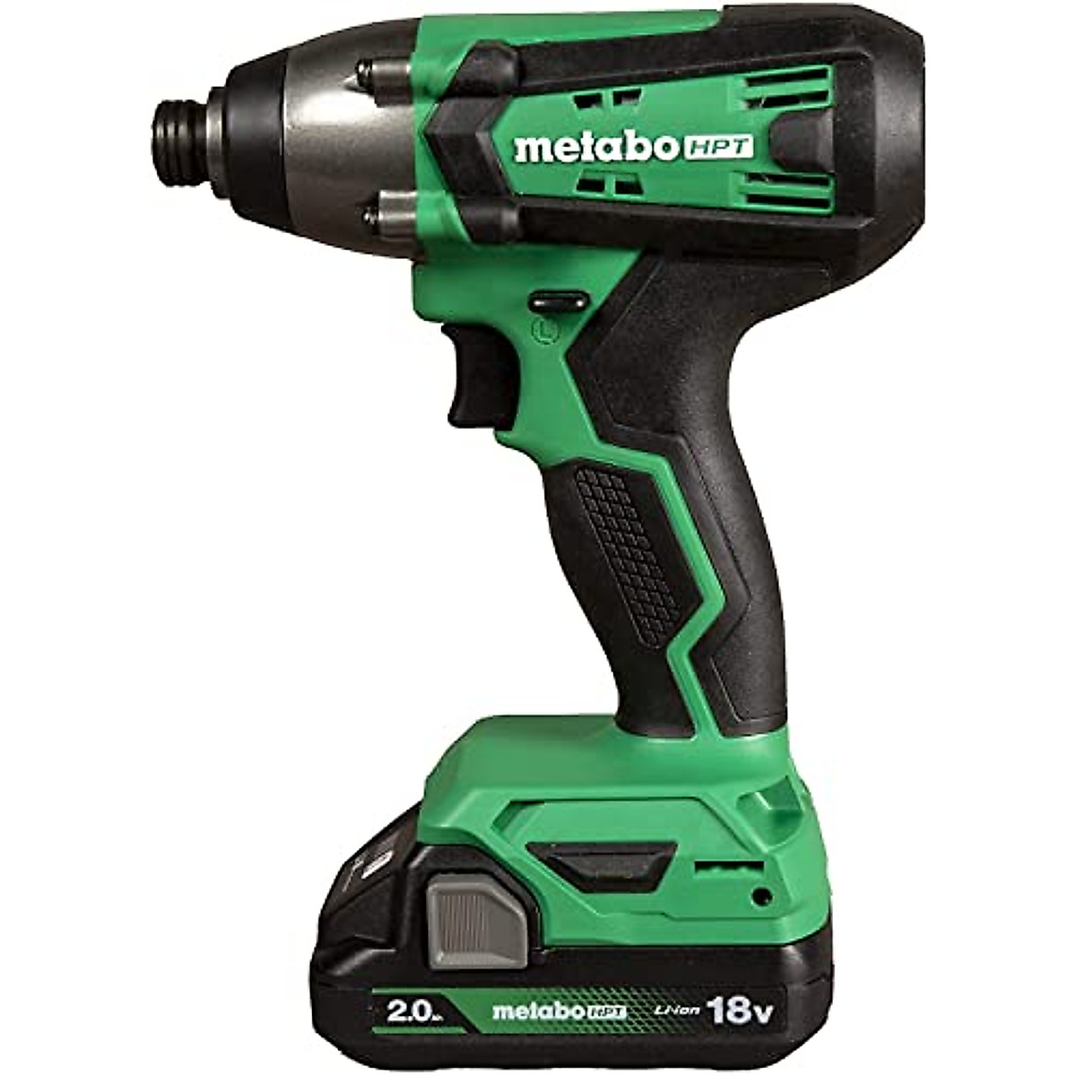 Metabo HPT 18V MultiVolt Impact Driver Kit | 1/4-Inch Chuck | Cordless | 1-2.0Ah Li-Ion Battery w/Fuel Gauge | 1,328 in-lbs of Torque | 3,200 IPM | Lifetime Tool Warranty | WH18DFX