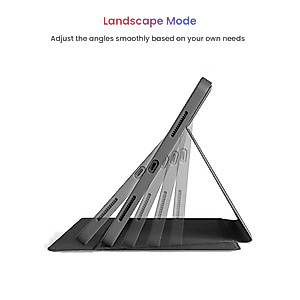 tomtoc Vertical Case for 2024 11 Inch iPad Air M2, 10.9 Inch iPad Air 5th/4th Gen, Protective iPad Case with iPad Pencil Holder, Magnetic Kickstand for 3 Use Modes