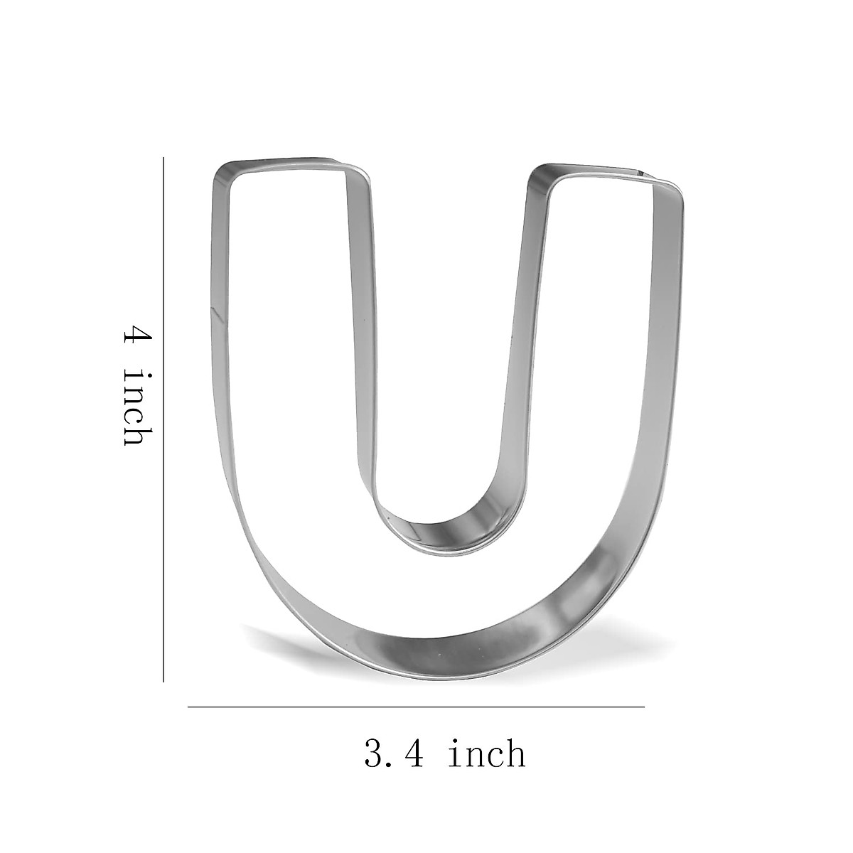 Keewah 4th of July Cookie Cutter Set - 8 Piece - USA, Bunting, Cupcake, Ice Cream, Firework Ribbon, Star - Stainless Steel