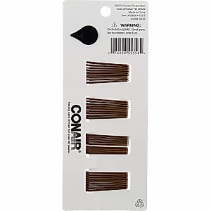 Conair Styling Essentials Mini Pins, Brown, 36 Count