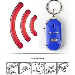 Key Finder Keychains Remote Sound Control Lost Key Finder Locator Device Phone Keychain Whistle Item Locator Suitable for Seniors Key Locator Device