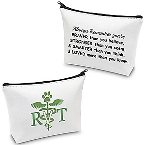 RVT Registered Veterinary Technician Gifts Makeup Bag Vet Tech Gifts RVT Graduation Gifts Thank You Gift Cosmetic Zipper Bag (RVT Gifts Makeup Bag)
