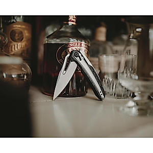 Zero Tolerance Original 0990, CPM 20CV Spear Point Pocket Knife, 3.25-in. Blade, Manual KVT Ball Bearings Opening, Inset Liner Lock (0990), Multicolor, Cotton Jersey