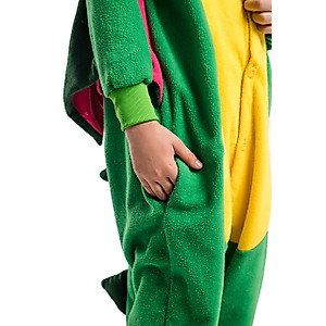 Spooktacular Creations Unisex Child Pajama Plush jumpsuit One Piece Dragon Animal Costume (8-10yr)