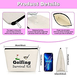 Golf Team Gifts for Women Makeup Bag Golf Gifts for Golf Lover Golfer Cosmetic Bags Golf Player Gifts Travel Cosmetic Pouch for Friends Golfer Makeup Pouch Zipper Bag Christmas Birthday Present