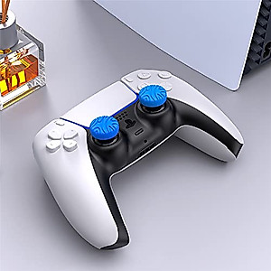Silicone Thumbstick Grip Caps 8pcs Compatible for PS4 PS5 Controller Handle, Heightened Thumb Grip Stick Joystick Extender Silicone Cap High-Rise Cover