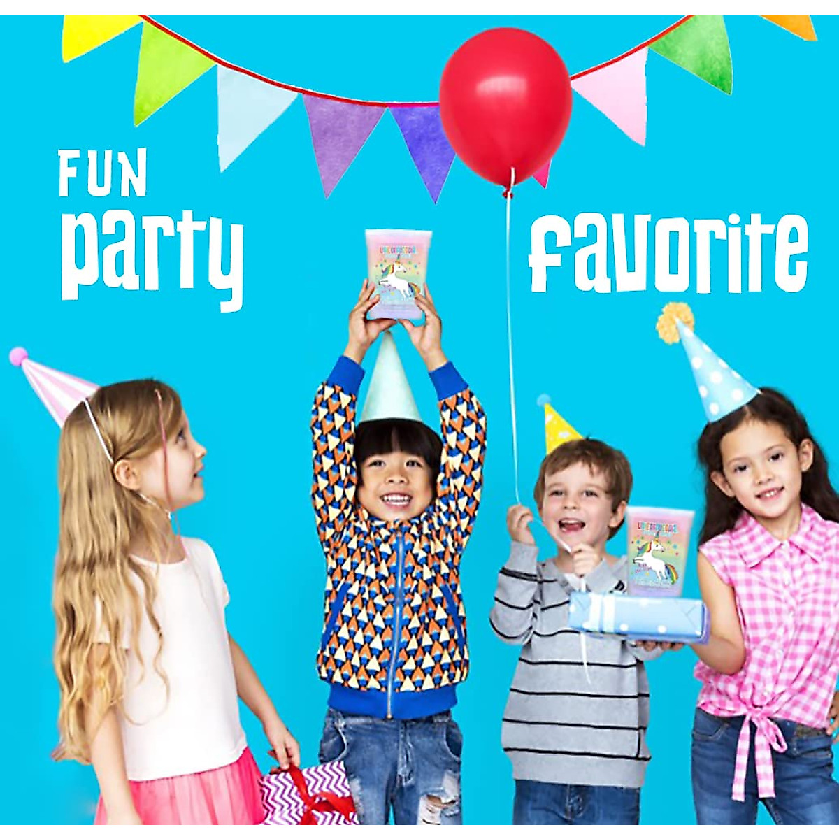 Unicornucopia Cotton Candy 3oz - 6 Flavor Rainbow Cotton Candy - Unicorn Birthday Party Favors Candy for Party Bags - Individual Cotton Candy Favors Goodie Bag Stuffers Bulk Carnival Candy Rainbow Party Favor for Kids Birthday