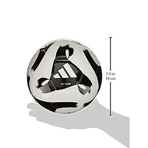 adidas Unisex-Adult Tiro Club Ball, White/Black, 4