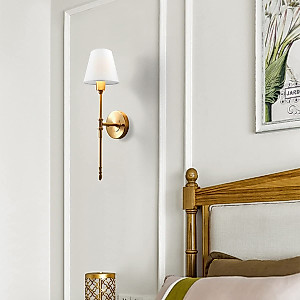 2pcs Small Lamp Shade Linen Fabric Clip On Bulb Lampshade Barrel Cloth Lamp Cover Replacement Linen Lampshade for Bedroom, Bedside Table Lamp, Wall Lamp(White)