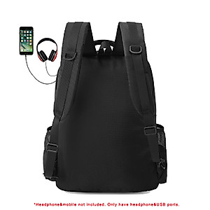 Travel Backpack Bag for Barbers and Hairstylist; Organizer Case for Clippers and Supplies Travel Bag for Barbers Tools with USB Port with PU