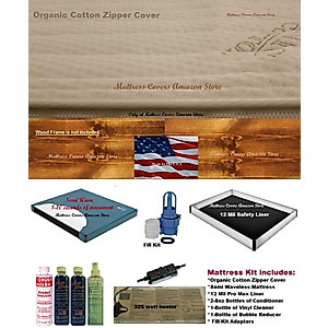 California King Semi Wave waterbed Mattress w/Cotton Zipper & Heater