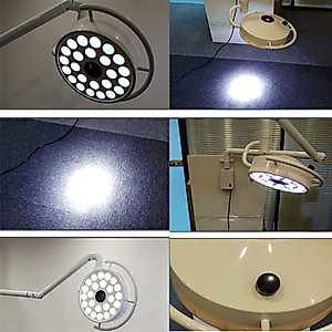72W Hanging LED Surgical Exam Light Shadowless Lamp Pet Surgery Dental Department 24 Super Beads