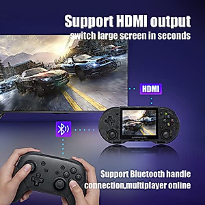 RG353P Handheld Game Console Linux+Android 11 RK3566 Game Player 3.5'' IPS Screen 64G TF Card Preload 4452 Classic Games 3500mAh Battery Compatible with 5G WiFi 4.2 Bluetooth
