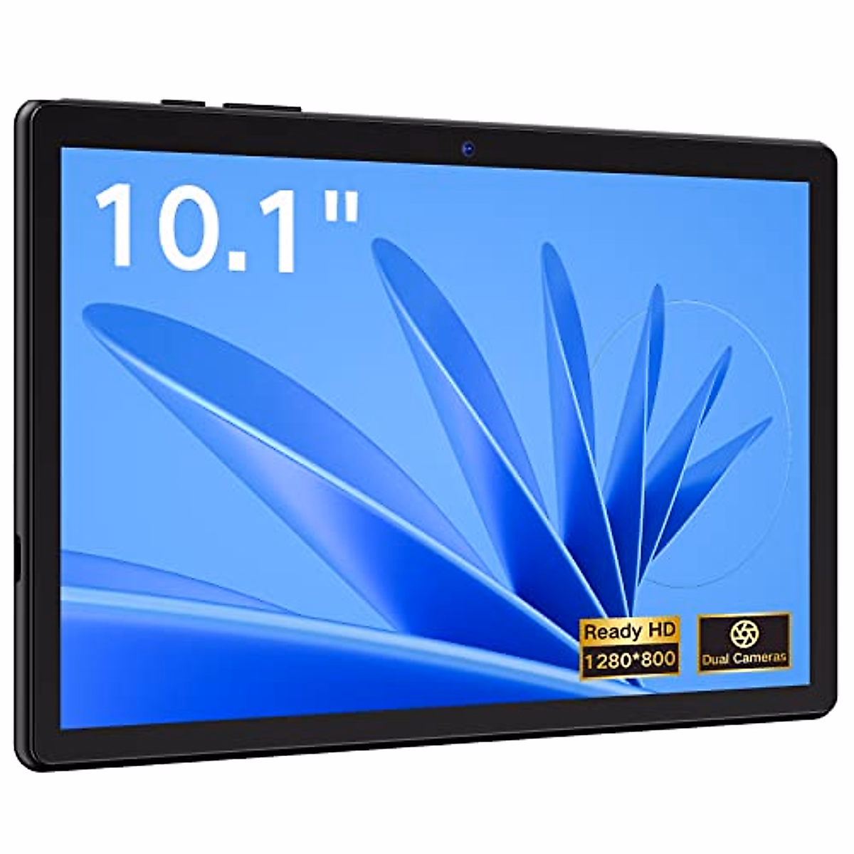 AAUB Tablet Android 10 Inch with 32GB Storage, 1280x800 HD Touchscreen, Dual Camera 2MP + 8MP,6000mAh Battery, WiFi & Bluetooth, Easy to Operate Support Microsoft Office Software Black