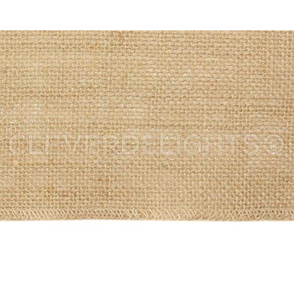 CleverDelights 36" Premium Burlap Roll - 25 Yards - Finished Edges - Tight Weave Natural Jute Burlap Fabric