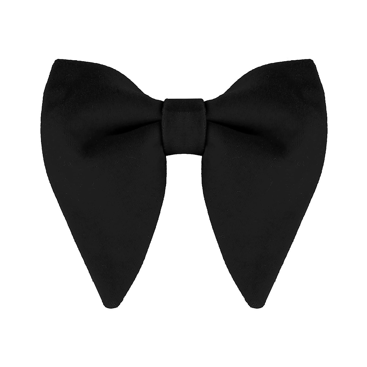 Allegra K Solid Pre-tied Bow Ties for Women Men Formal Party Prom Bowties Velvet One Size Black