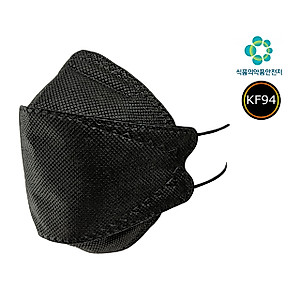 CO&BO [Pack of 10] Well-Being Hygiene KF94 Face Masks WK-950 Black [Individually Packaged] - Made In Korea