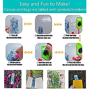 4 Pack 5D Diamond Painting Bookmarks Beautiful Four Seasons Trees Leather Tassel Bookmark with Diamond Painting Kits for Adults and Kids,8.3x2.4 Inch