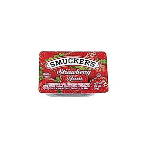 Smucker's Strawberry Jam, Mixed Fruit and Concord Grape Jelly Assortment, (0.5 Ounce) 200 Count
