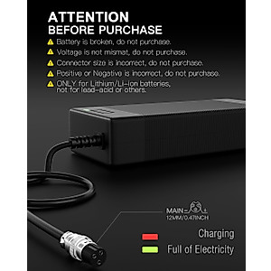 stio Universal Battery Charger for Razor, 29.4V 2A Power Supply 3Prong DC5.5-2.5/2.1 XLR Connector for Wheelchairs, Dirt Quad, Sports Mod 24V Lithium Battery Power Adapter