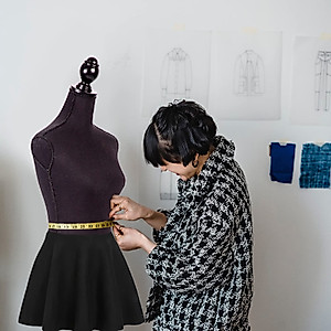 Hkeli Female Mannequin Torso Dress Form Standing Manikin Body 60”-67” Inch with Tripod Stand Height Adjustable Mannequin Body for Sewing Dress Jewelry Display Women, Black