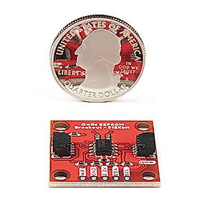 SparkFun Qwiic EEPROM Breakout - 512Kbit - Extra Storage Space for Any Project - Three Address Jumpers - Write Protection - Non-Volatile Memory - Qwiic connectors no Soldering Required