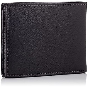 Timberland mens Wellington Leather Rfid Bifold Commuter Security Wallet, Black, One Size