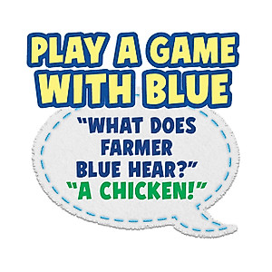 Blue's Clues and You! B-I-N-G-O Blue, 14-inch Interactive Plush Toy with Song and Game Mode, Dog