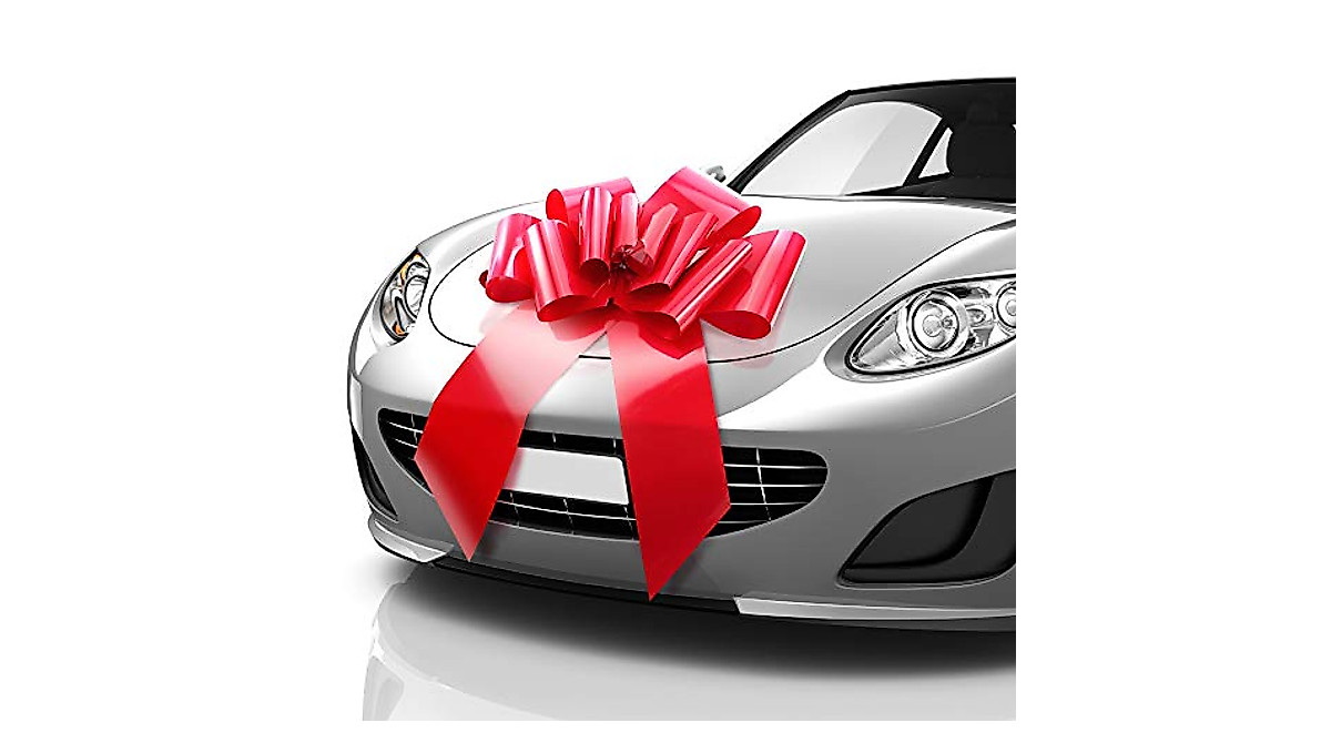 Big Car Bow 23-inch Red Gift Bow for Cars & Holidays