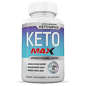 Ketogenix Max 1200mg Keto Pills Ketogenic Supplement Includes goBHB Exogenous Ketones Apple Cider Vinegar Macadamia Nut Oil and Green Tea Advanced Ketosis Support for Men Women 180 Capsules 3 Bottles