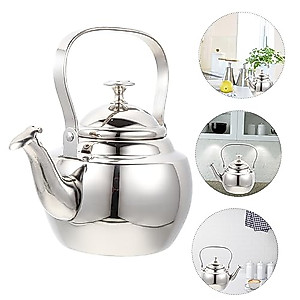 Stainless Steel Kettle Coffee Machine Espresso Machines for Kettle Heating Teakettle for Gas Stove Teakettle for Induction Cooker Tea Kettle with Infuser Boiled Teapot Mikinona