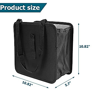 AICEL Car Foldable Trash Can, Multipurpose Large Capacity Storage Bag Organizer, Hanging Waterproof Leakproof Garbage Can, Car Interior Accessories Automotive Traveling Portable Trash Bin