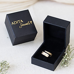 Adjustable Feather Ring - 14K Gold Plated over 925 Sterling Silver Customizable Open Ended Spiral Ring, Dainty Flexible Feather Ring, Wrap and Fit to Every Finger, Handmade Jewelry Rings for Women