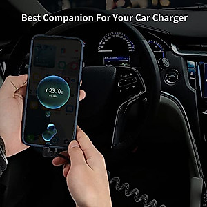 RIIEYOCA Micro USB Coiled Cable,Left Angle Micro USB Male to Right Angle USB A Male Sync & Charging Spring Spiral Cord for Micro USB Devices(1.47ft to 3.94ft)