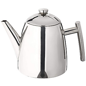 Frieling 18/8 Stainless Steel Teapot with Infuser, Tea Warmer with Teapot Infuser for Loose Tea, 34 Ounces