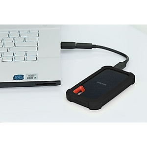 LEFXMOPHY Case Cover Replacement for SanDisk Extreme Portable New Generation SDSSDE61 500GB 1TB 2TB 4TB External SSD, E61 Soft Silicone Portective Skin Sleeve, Black