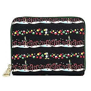 Loungefly x Elf Buddy Candy Cane Forest Allover Print Zip-Around Wallet