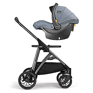 Chicco Corso Modular Travel System, Corso Stroller with KeyFit 30 Zip Infant Car Seat and Base, Stroller and Car Seat Combo, Infant Travel System | Silverspring/Grey