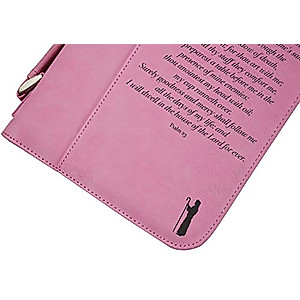 Psalm 23 Engraved Pink Bible Cover | 7 1/2" x 10 3/4"