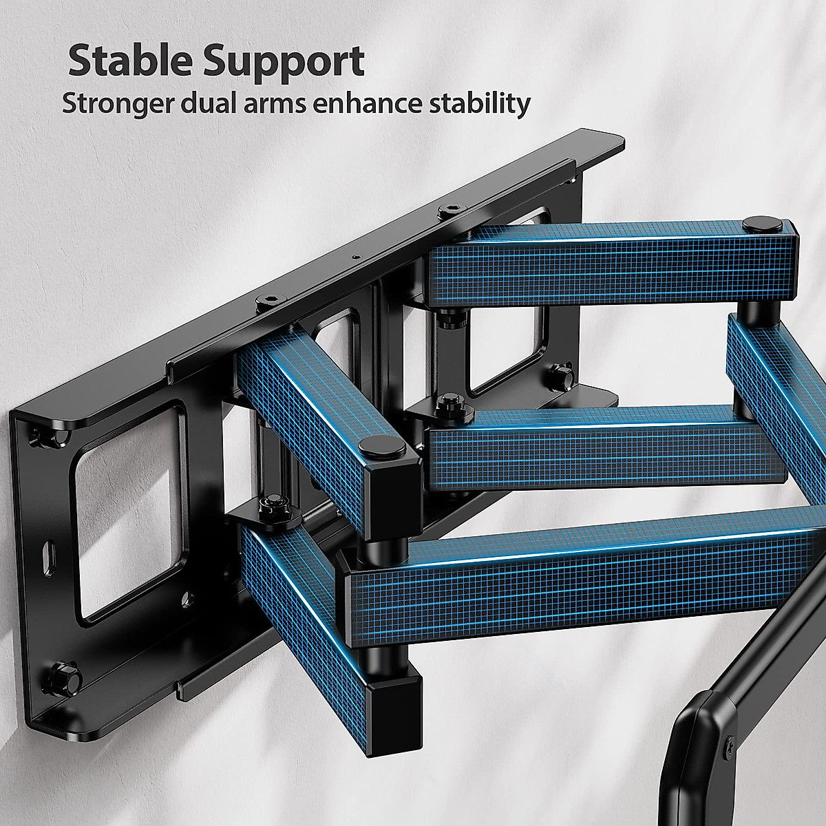 Pipishell TV Wall Mount for 26-65 inch LED LCD OLED 4K TVs up to 99lbs & Full-Motion TV Wall Mount for Most 37–75 Inch TVs up to 100 lbs