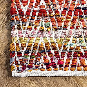 nuLOOM Rochell Handwoven Chevron Accent Rug, 2 ft x 3 ft, Magenta