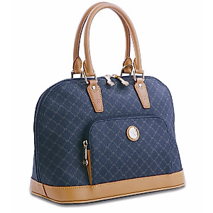 NEW Rioni Navy Signature Dome Handle LAUREN Handbag STA20001