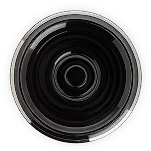 MÜHLE Black Porcelain Shaving Dish Bowl for Classic Wet Shaving