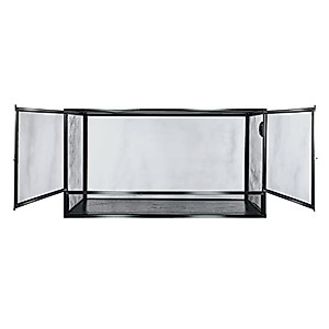 Toxirium Reptile Screen Cage 66 Gallon 39" x 20" x 20" Reptile Terrarium Habitat for Chameleon, Wide Breeding Area with Open Doors Lock