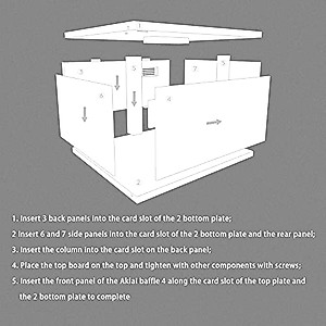 Giorkecl 1/32 Model Car Display Case，Model Car Parking Lot Garage，Display Case for Diecast Cars，6 Parking Space Acrylic Toy Garage with LED Light