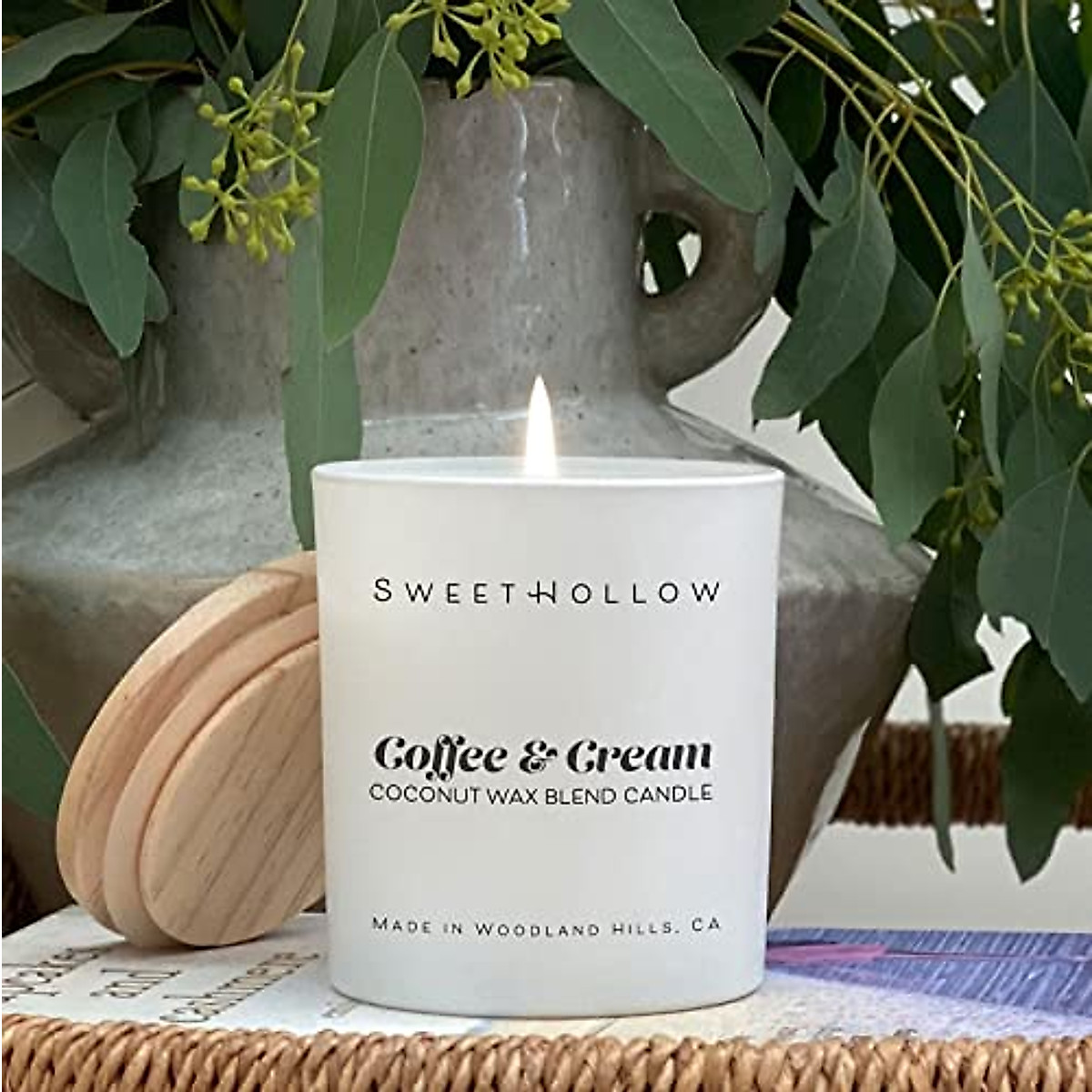 Coffee Scented Candle | Coffee & Cream Candle | Highly Scented & Long Lasting Coconut Wax Luxury Candle | Medium