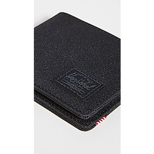Herschel unisex adult Roy Rfid Bi Fold Wallet, black, One Size US