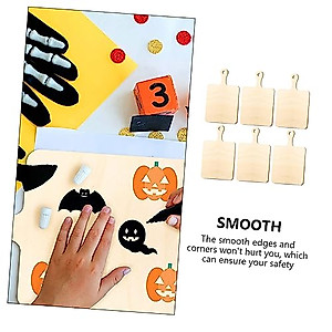 CORHAD 6pcs Home Accessories Decor Wood Chopping Boards Wood Decor Interesting Kindergarten Home Supplies Chopping Board Set Cutting Board Decorate Mini Cut Wood Accessories Wooden