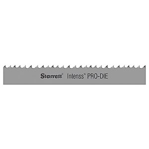 Starrett Intenss PRO-DIE Bi-Metal Band Saw Blade - Ideal for Contour Cutting on Vertical Machines - 05 Ft., 04-1/2", 1/2 x .025 x 10-14/P - 99186-05-04-1/2