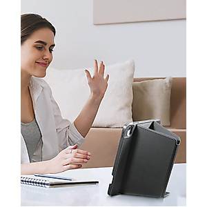 tomtoc Vertical Case for 2024 11 Inch iPad Air M2, 10.9 Inch iPad Air 5th/4th Gen, Protective iPad Case with iPad Pencil Holder, Magnetic Kickstand for 3 Use Modes